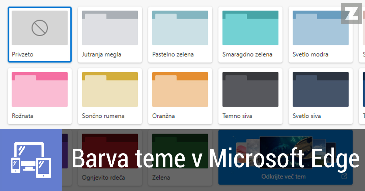 Barva teme v Microsoft Edge | Microsoft Edge | Microsoft Windows ...
